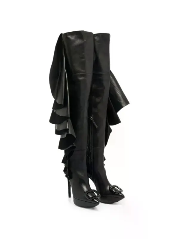 ROGER VIVIER Viv Choc Ruffled Boots