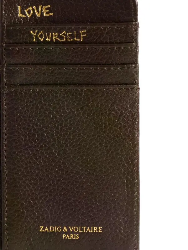 Zadig&Voltaire Zv Grained Leather Cardholder