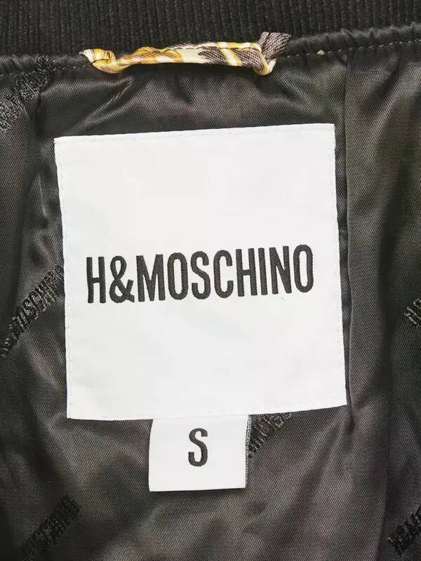 Moschino X H&m Leopard Print Zip-up Jacket