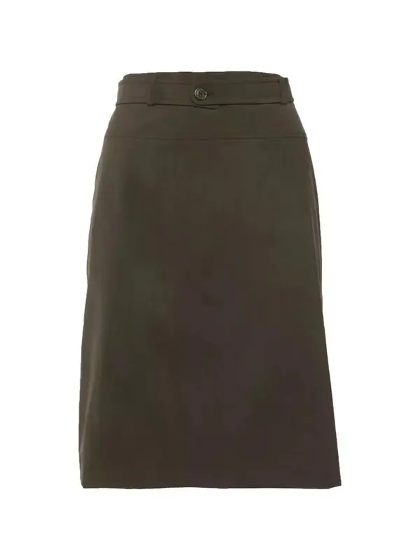 JIL SANDER Belted Pencil Midi Skirt
