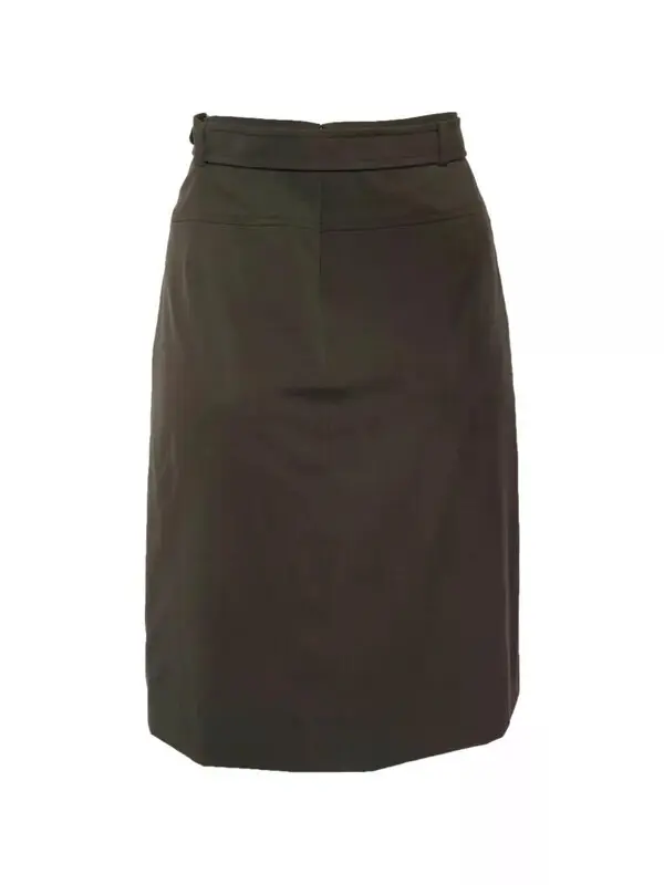 JIL SANDER Belted Pencil Midi Skirt