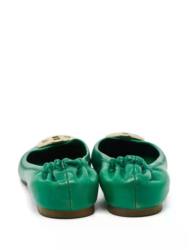 Tory Burch Minnie Logo Medallion Ballet Flats