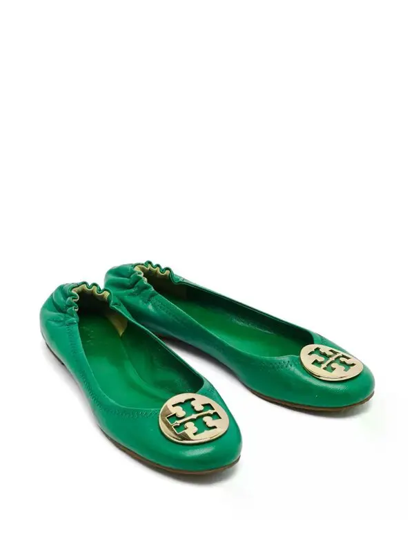 Tory Burch Minnie Logo Medallion Ballet Flats