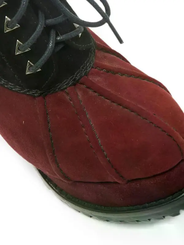 Alaïa Suede Lace-up Platform Booties