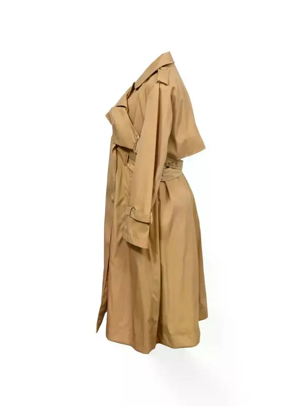 Simone Rocha Ruffled Double-breasted Trench Coat