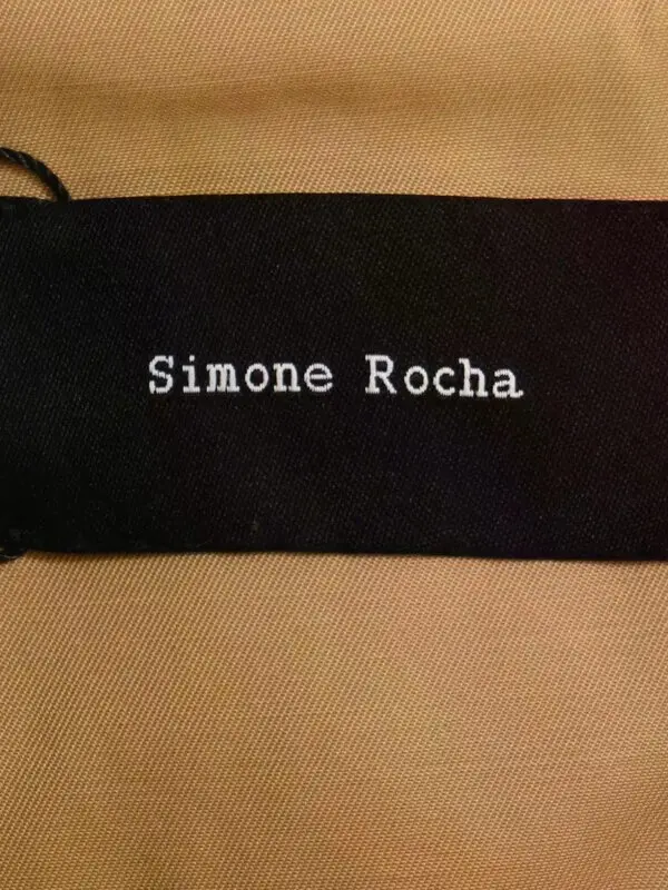 Simone Rocha Ruffled Double-breasted Trench Coat
