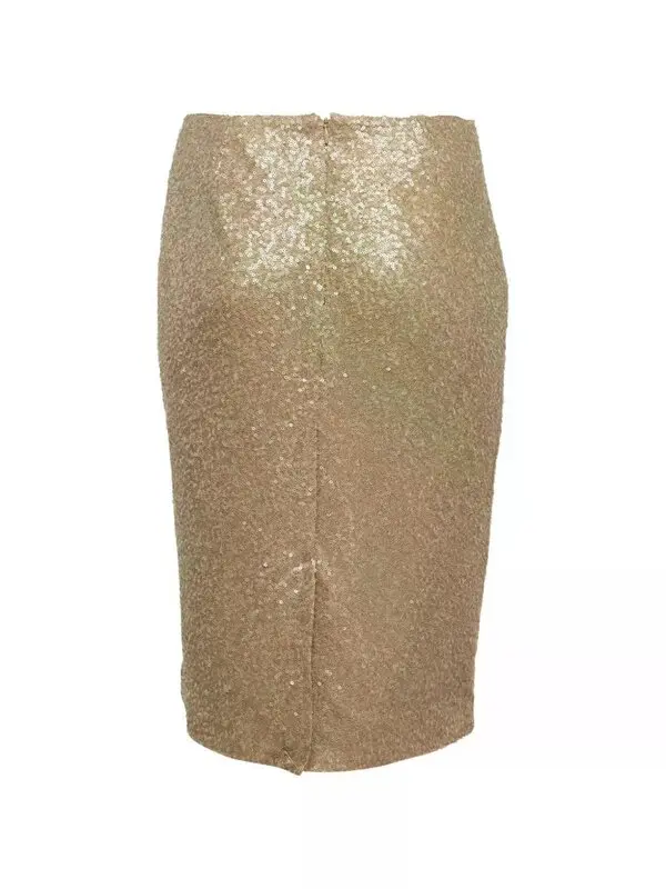 Ralph Lauren Sequined Pencil Midi Skirt