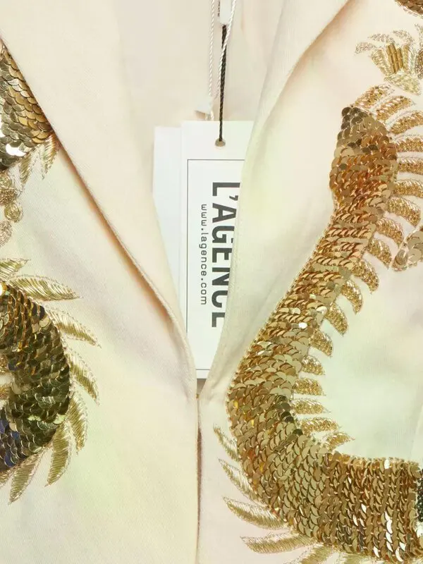 L'Agence Noely Sequin Dragon Blazer