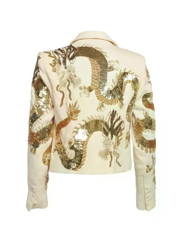 L'Agence Noely Sequin Dragon Blazer