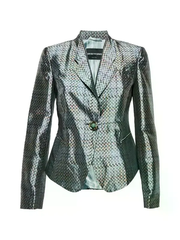 Emporio Armani Geometric-print Blazer