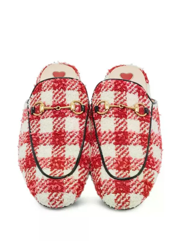 Gucci Princetown Horsebit Mules In Tweed
