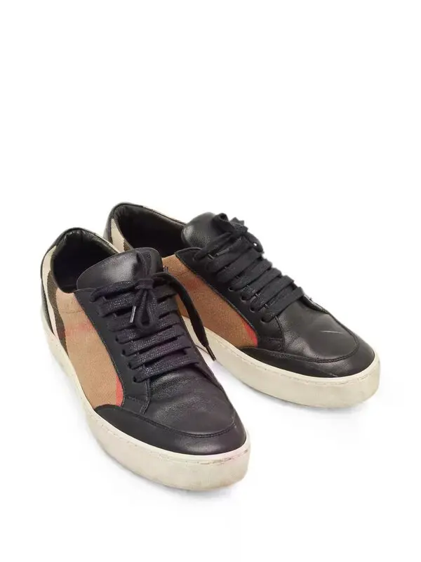 Burberry Nova Check Canvas Sneakers