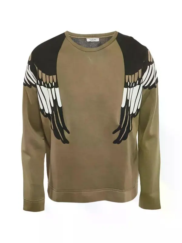 Valentino Garavani Eagle Appliqué Sweatshirt - Green