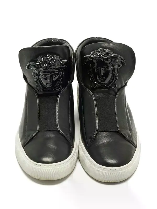 Versace Palazzo Medusa High-top Sneakers - Black
