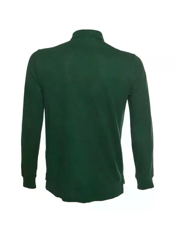 Polo Ralph Lauren Embroidered-logo Knit Polo Shirt - Green