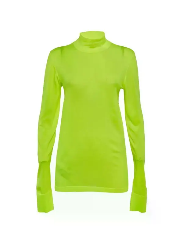 Les Reveries Stretch-knit Turtleneck Sweater - Green