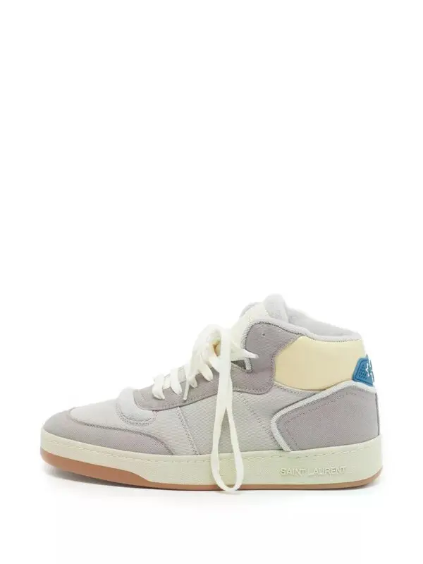 Saint Laurent Sl/80 High-top Sneakers - Grey