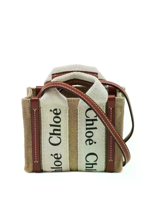 Chloé Nano Woody Tote Bag - Neutrals