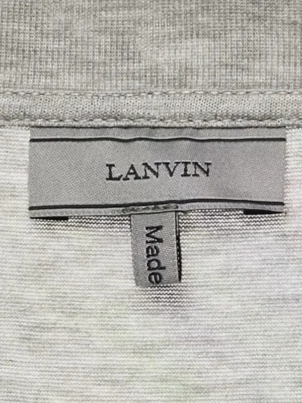 LANVIN Logo Reflective Tape T-shirt