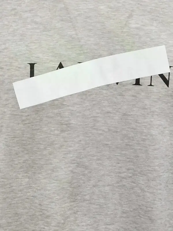 LANVIN Logo Reflective Tape T-shirt