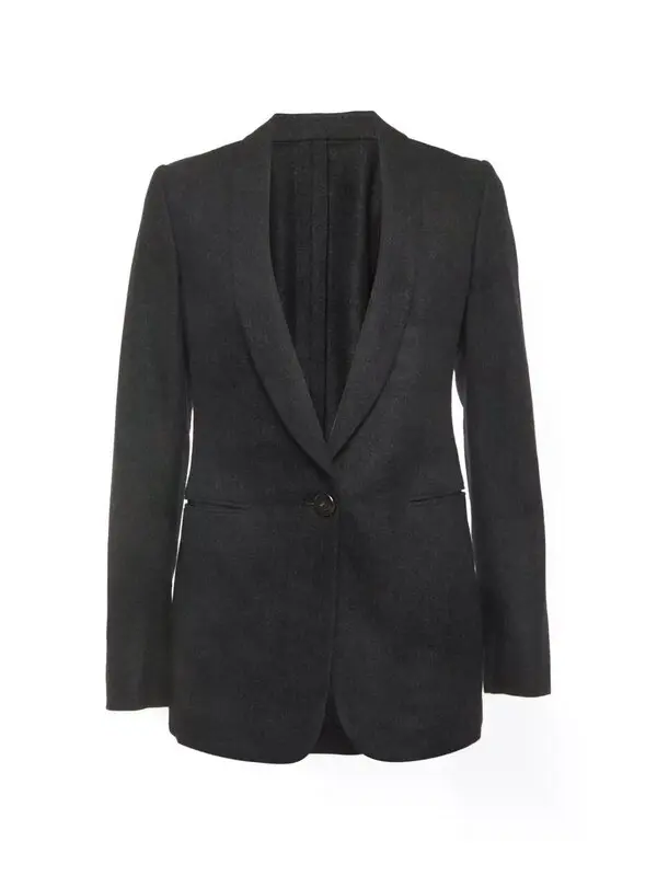 LANVIN Shawl-collar Wool Blazer - Grey