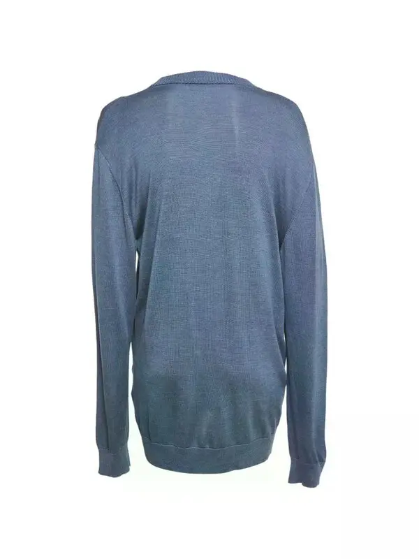 Dolce & Gabbana Silk Knit V-neck Cardigan