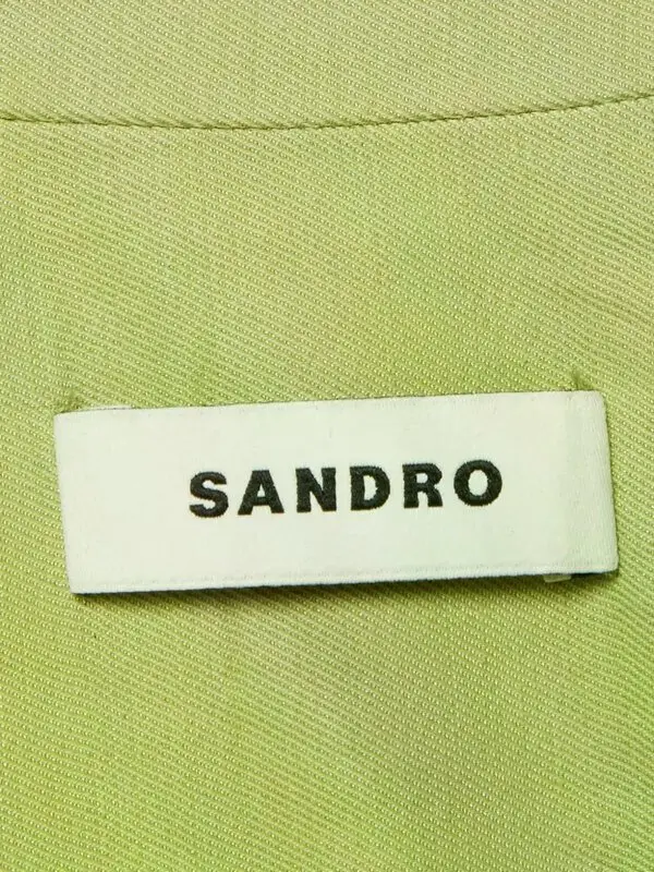 Sandro Short-sleeve Playsuit With Contrast Stitching