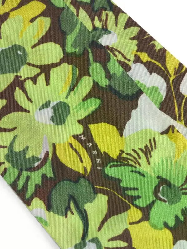 Marni Pop Flowers Silk Scarf