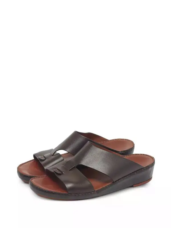 Loro Piana Buckle Detail Slip-on Sandals