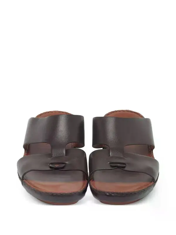 Loro Piana Buckle Detail Slip-on Sandals