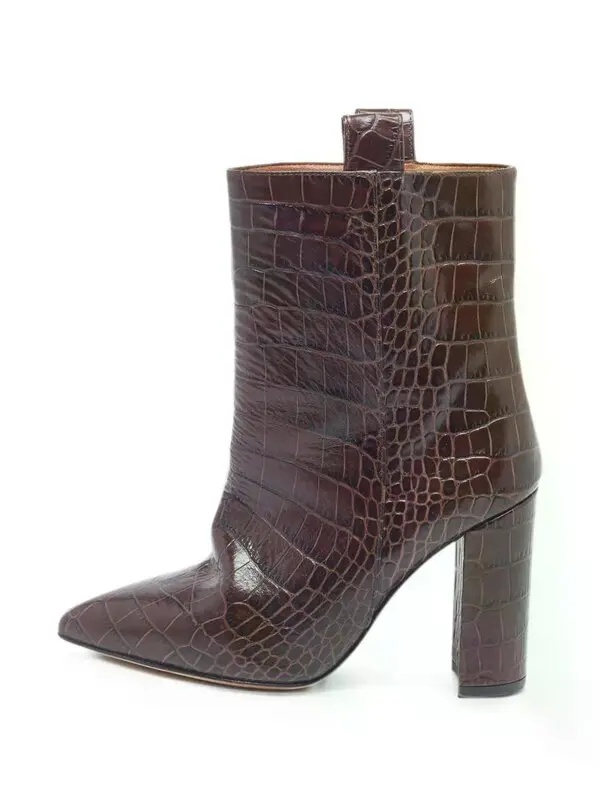 Paris Texas Croc-embossed Ankle Boots