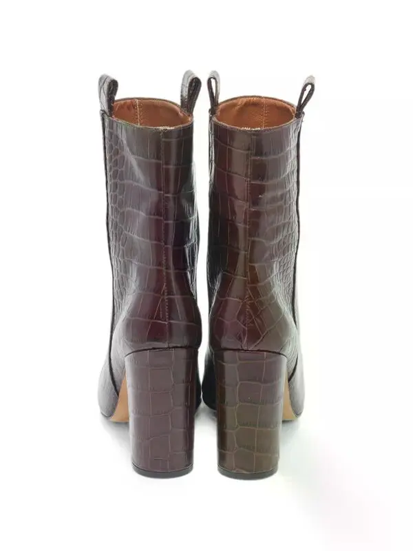 Paris Texas Croc-embossed Ankle Boots
