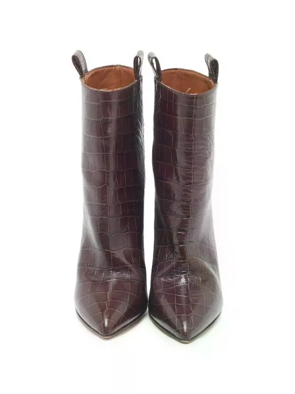Paris Texas Croc-embossed Ankle Boots