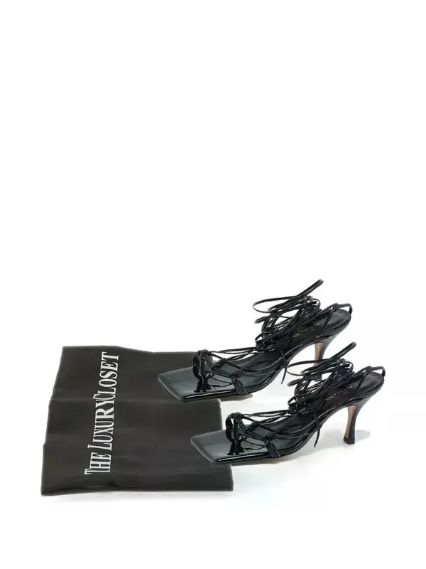 ANDREA WAZEN Gia Ankle-strap Stiletto Sandals
