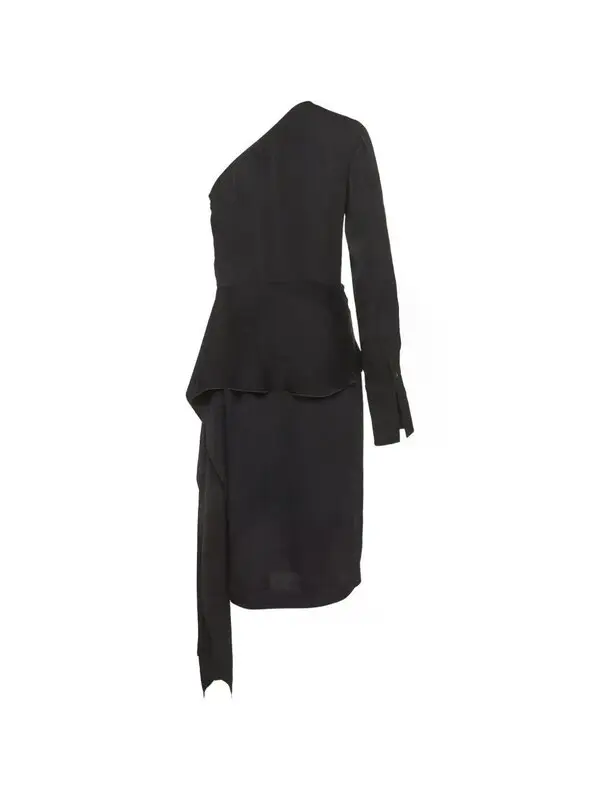 Stella McCartney One-shoulder Crepe Midi Dress