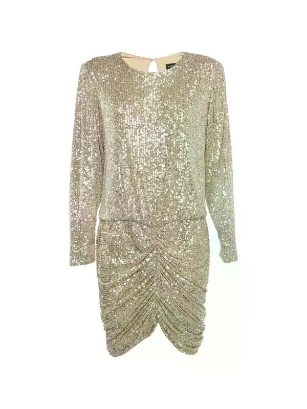 Retrofete Flynn Ruched Mini Dress - Gold
