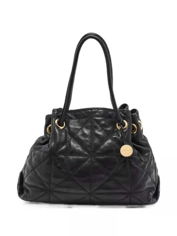 Furla Quilted Leather Tote Bag