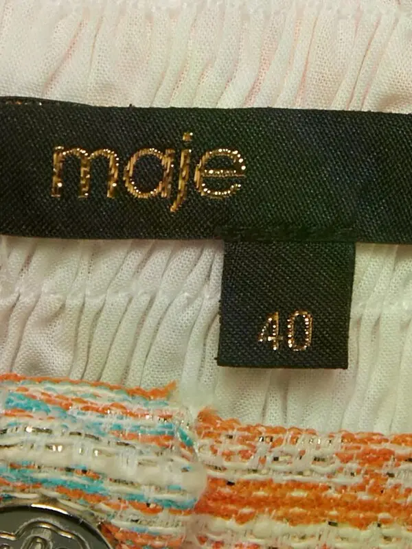 Maje Beige Tweed Cut-out Dress