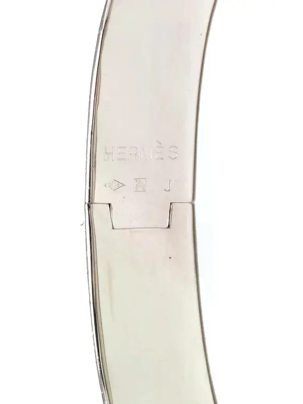 Hermès Narrow Enamel Clic H Bracelet Pm - Black