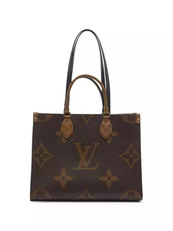 LOUIS VUITTON Monogram Giant Reverse Canvas Tote Bag - Brown
