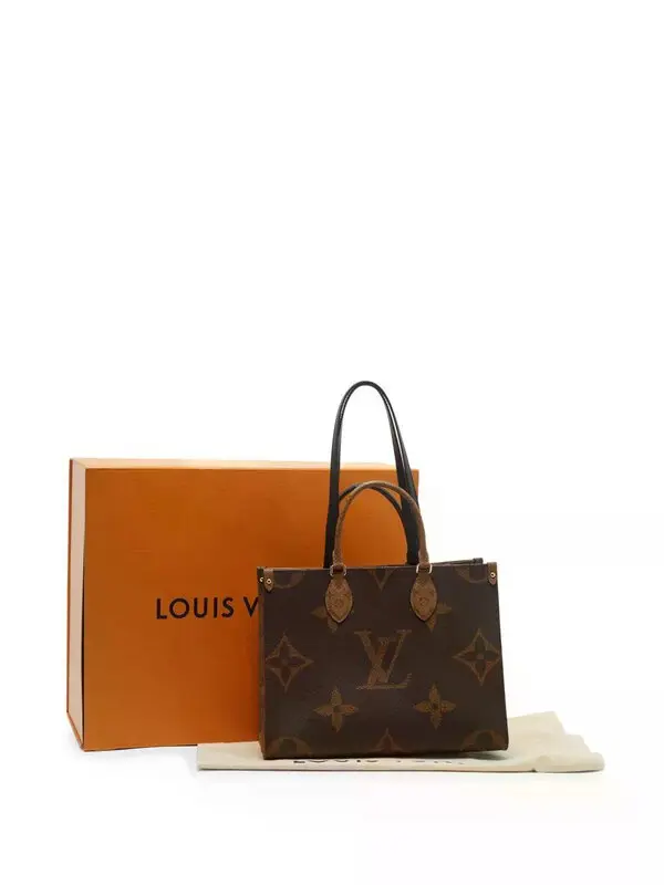 LOUIS VUITTON Monogram Giant Reverse Canvas Tote Bag