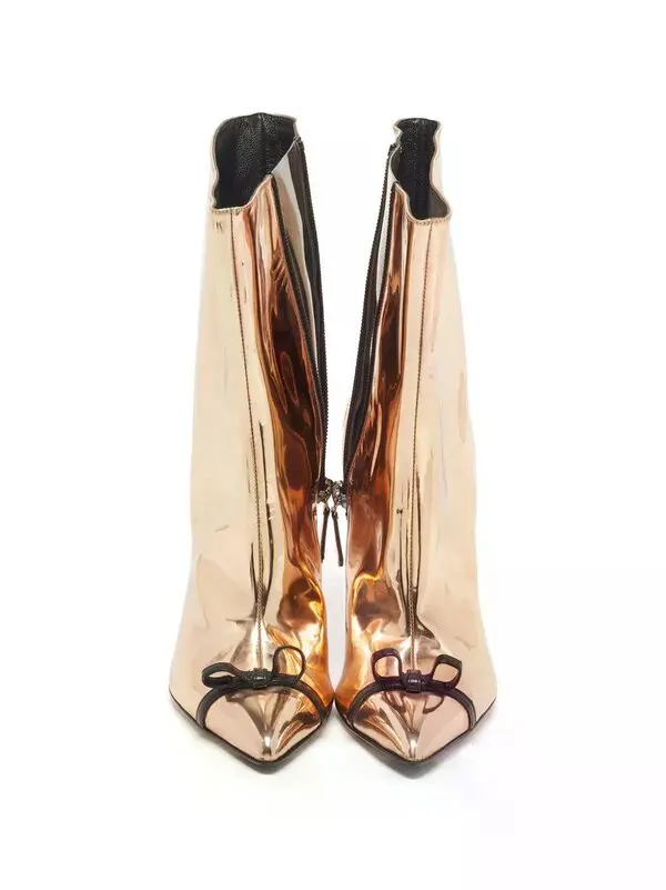 Marco De Vincenzo Bow Detail Stiletto Ankle Boots