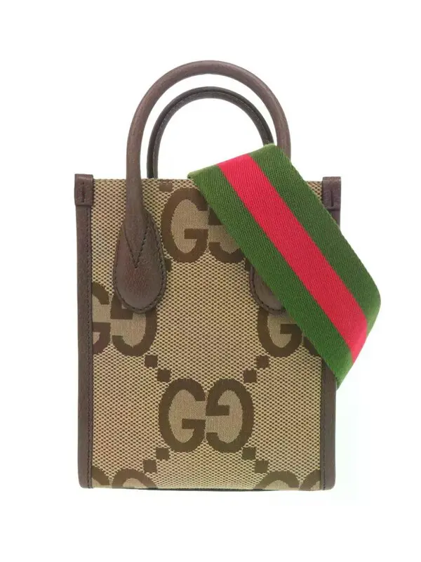 Gucci Mini Jumbo Gg Canvas Web Satchel