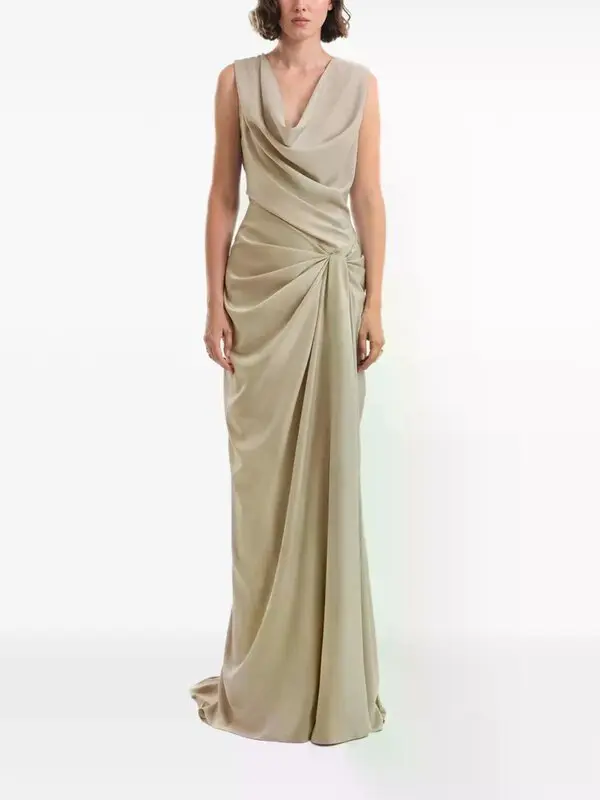 GEMY MAALOUF Cowl Neck Draped Dress