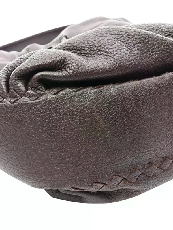 Bottega Veneta Intrecciato Trimmed Drawstring Handbag