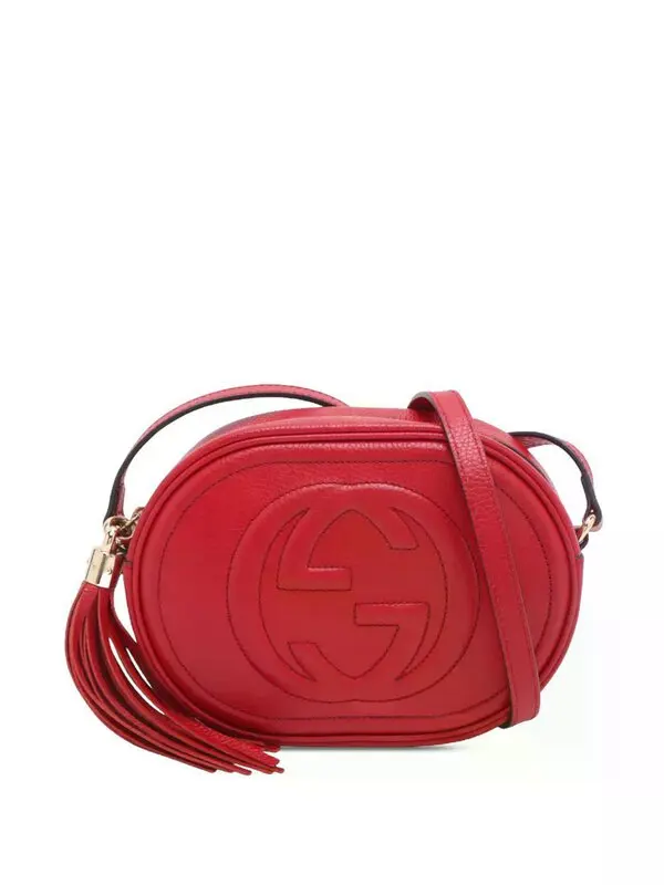 Gucci Soho Calfskin Soho Crossbody Bag - Red