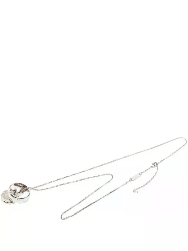 LOUIS VUITTON 2022 Brass Monogram Charms Pendant Necklace - Silver