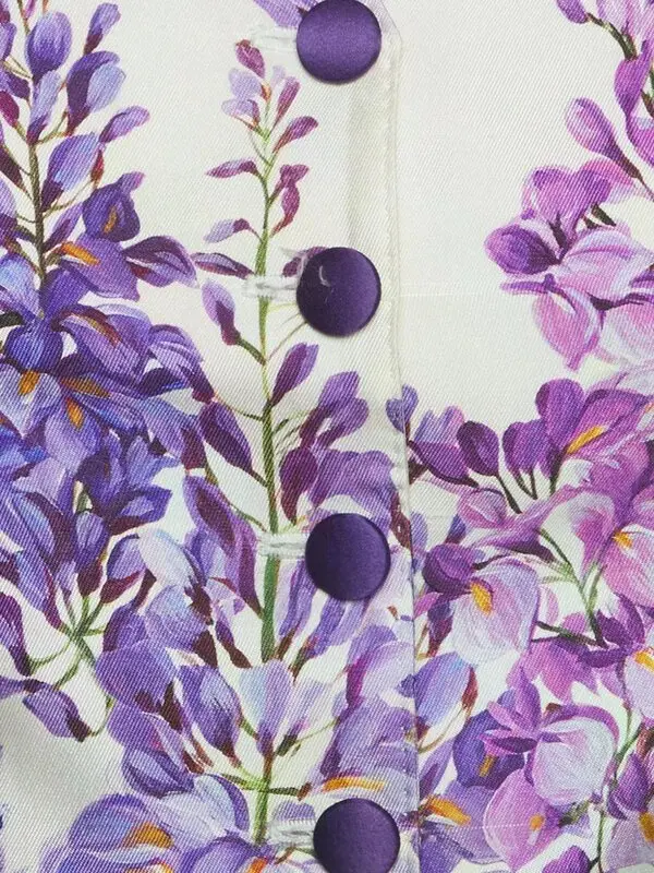 Dolce & Gabbana Wisteria Print Vest