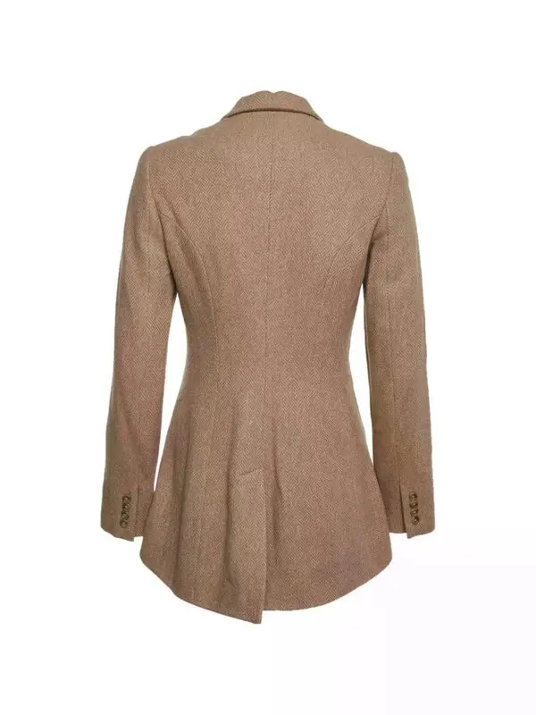 Ralph Lauren Cynthia Herringbone Blazer - Neutrals