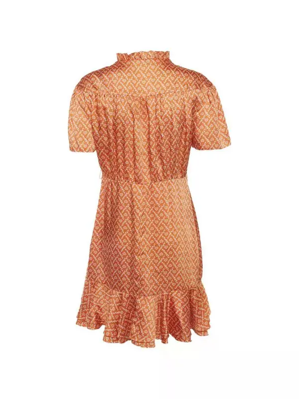 Sandro Suzen Ruffled Heart-print Dress